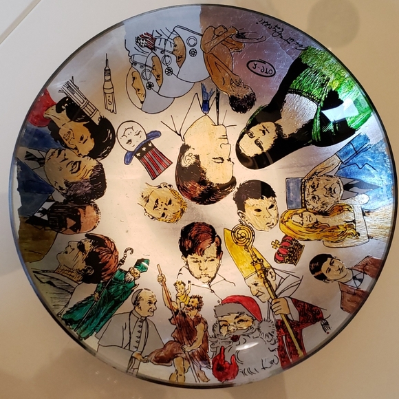 Count Agazzi | Accents | Count Agazzi Reverse Painted Glass Plate ...